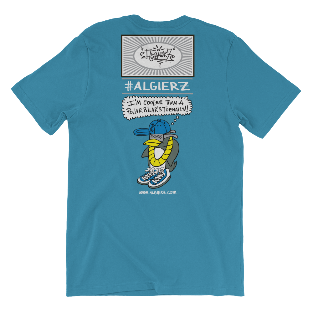 Cooler Than a Polar Bear's Toe Nails? (turquoise) T-Shirt | ALGIERZ.com